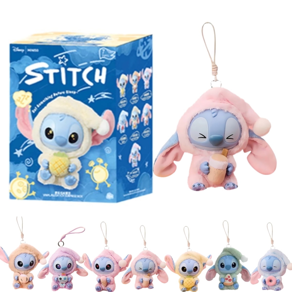Stitch Eat Something Before Sleep Series - Stitch Vinyl Blind Box Cute ...