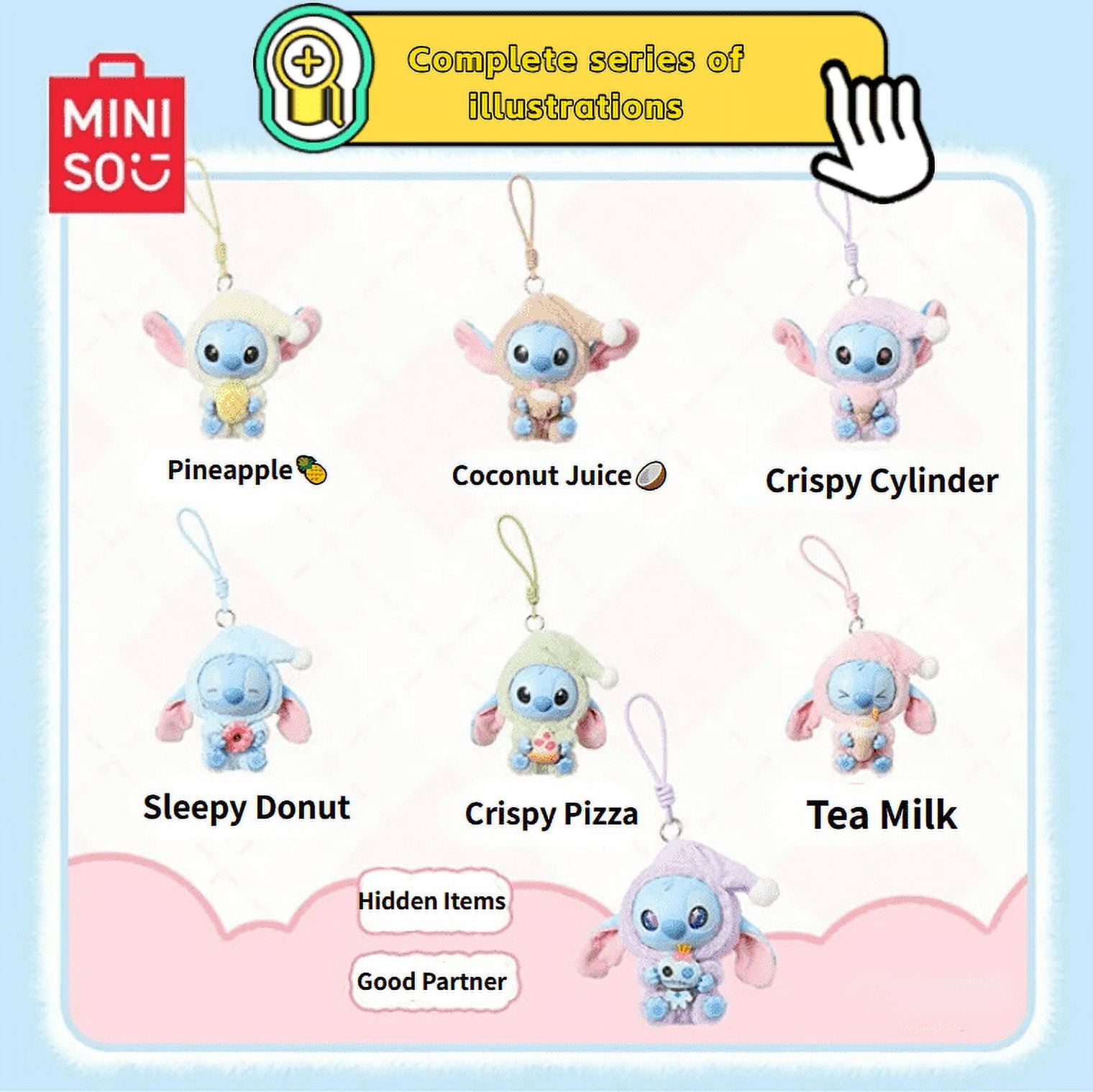 Stitch Eat Something Before Sleep Series Vinyl Figure Blind Box New Hot Super Cute and Soft ...