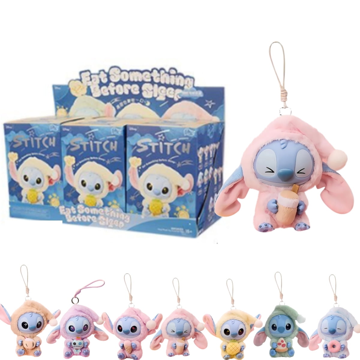 Stitch Eat Something Before Sleep Vinyl Figure Blind Box, Funny Stitch ...