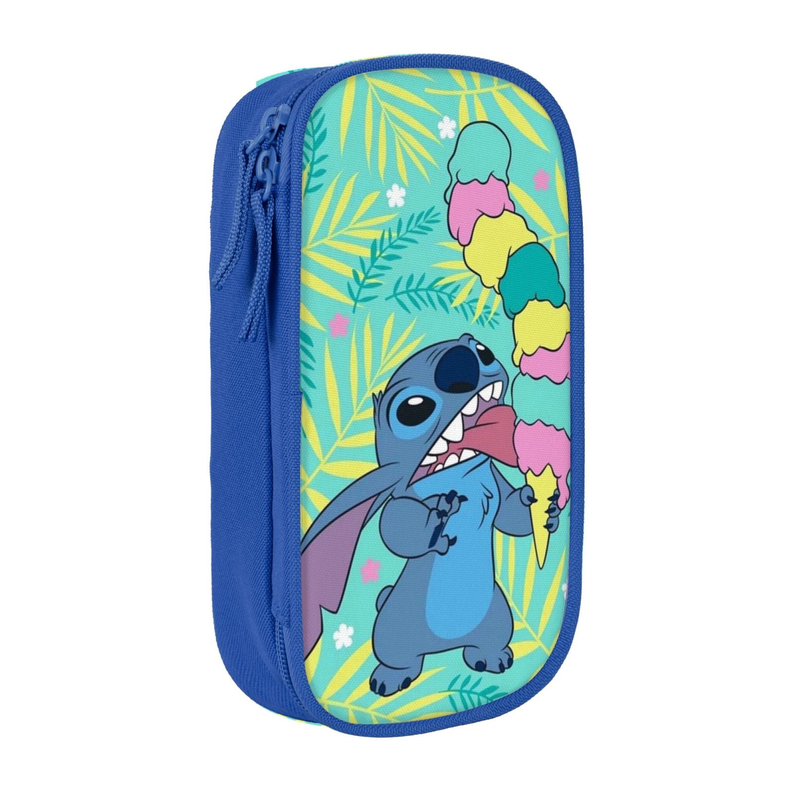 Stitch Eating Ice Cream Pencil Case,Pencil Pouch,Big Pencil Bag Pouch ...
