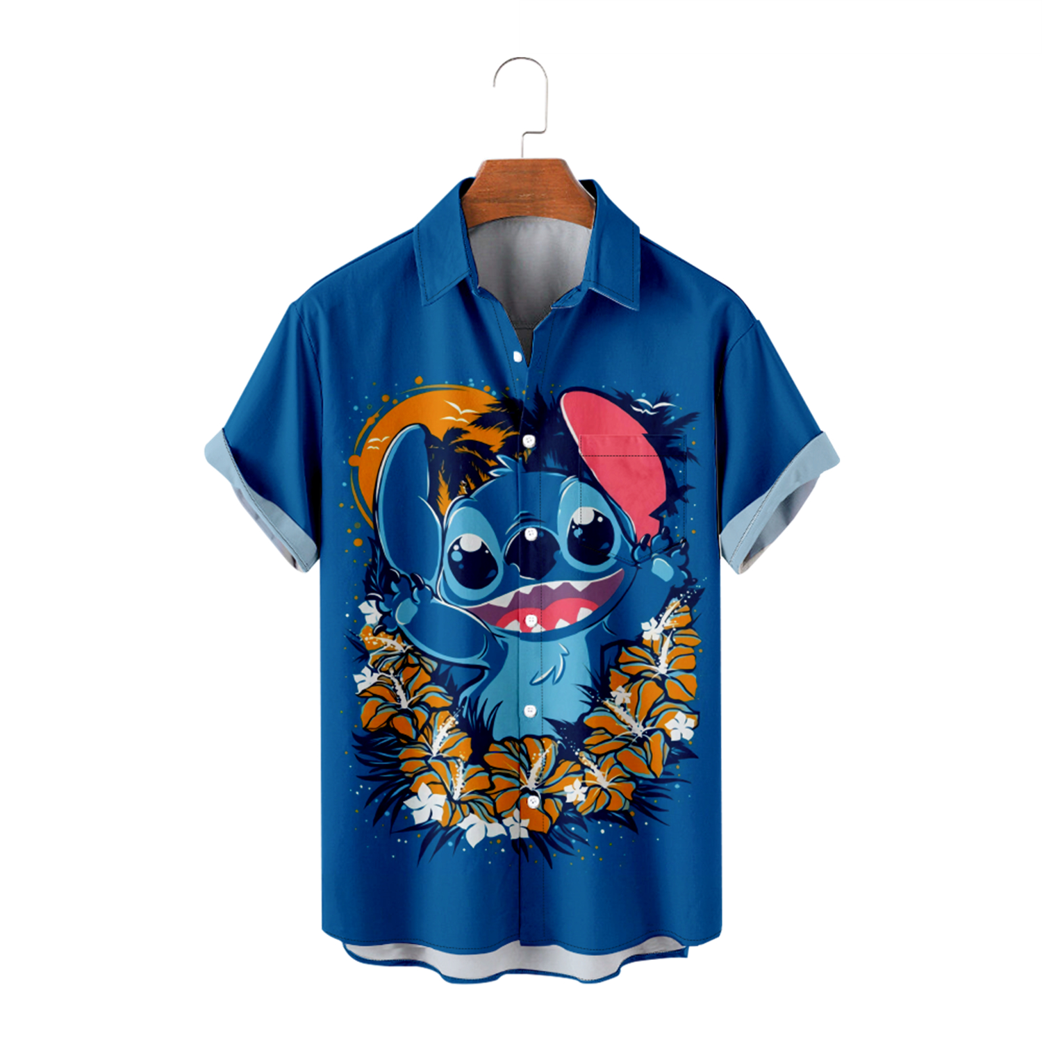 Stitch FUNNY Pattern Polo Shirts for Boys Comfortable Letters Garment ...