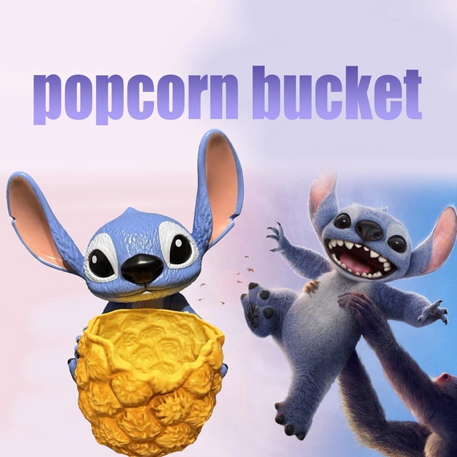 Stitch Figure Pineapple Popcorn Bucket 2025 Movie Edition - Limited ...