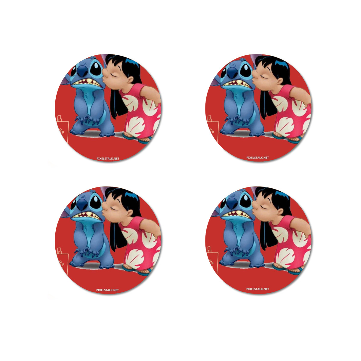 Stitch Fridge Magnets 4pcs Ball Fridge Magnets Cute Matte Decorative ...