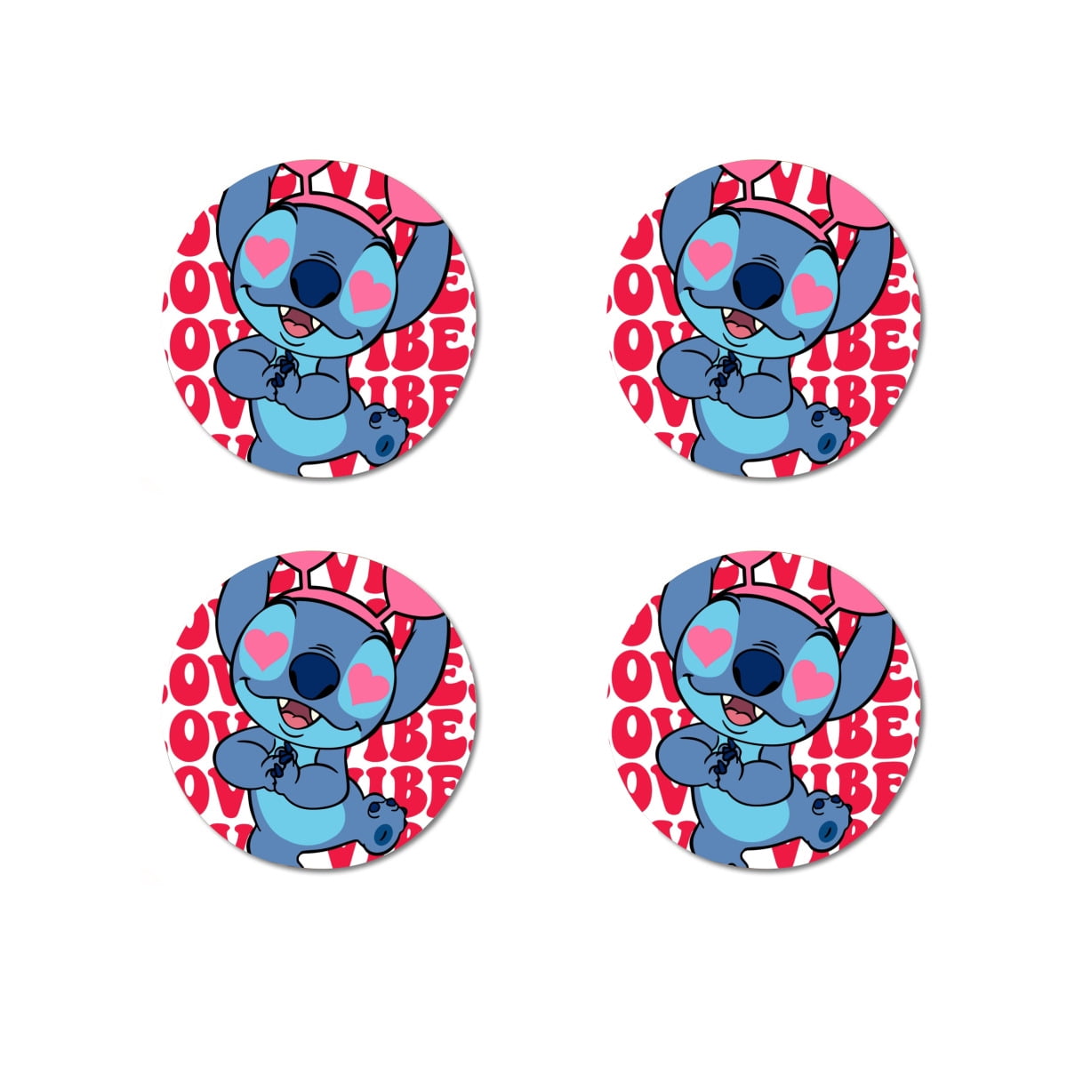 Stitch Fridge Magnets 4pcs Ball Fridge Magnets Cute Matte Decorative ...