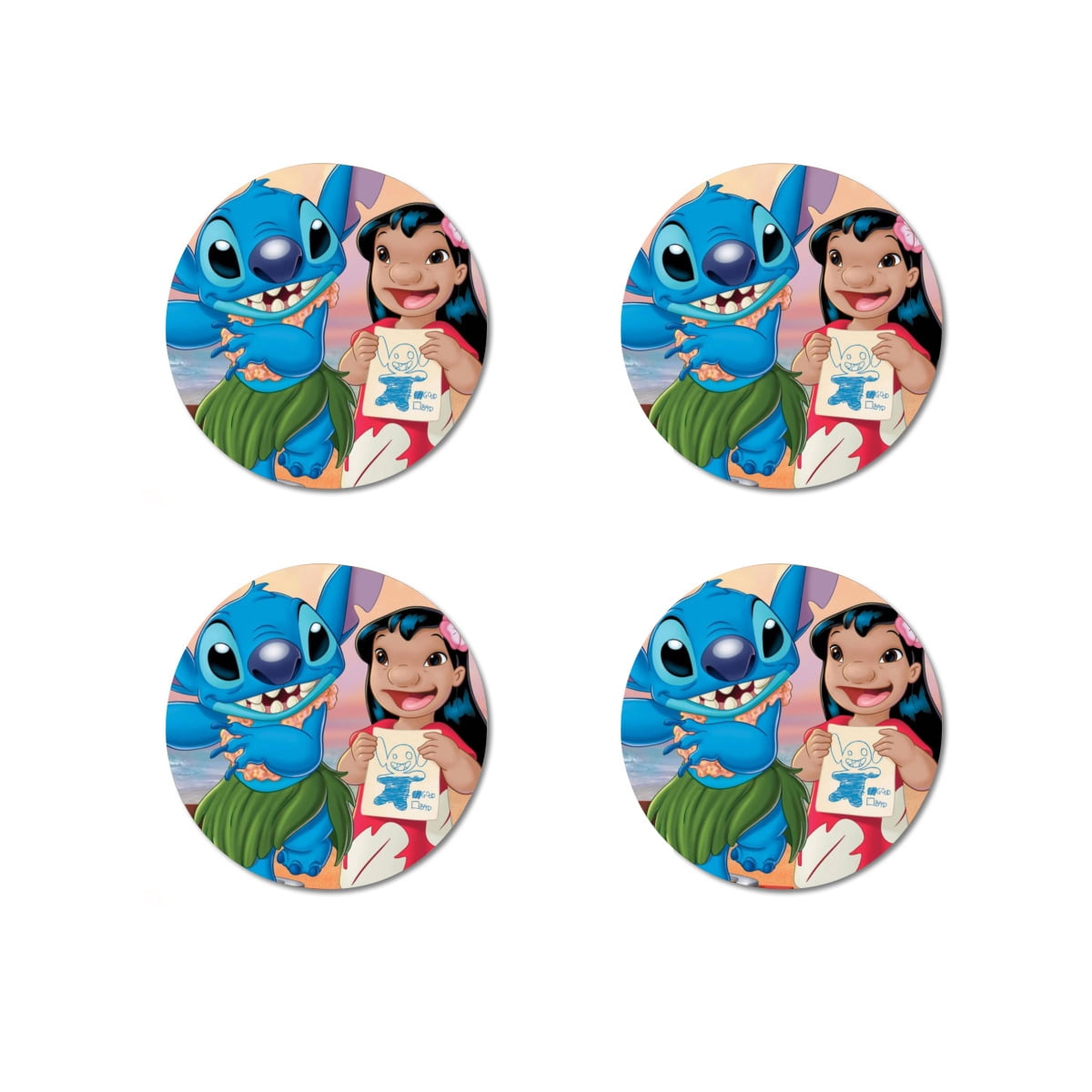 Stitch Fridge Magnets 4pcs Ball Fridge Magnets Cute Matte Decorative ...