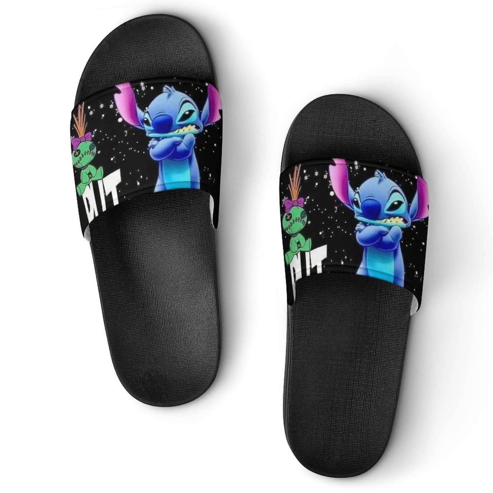 Stitch GRUMPY BUT LOVABLE Shower Shoes for Men and Women,Beach Sandals ...