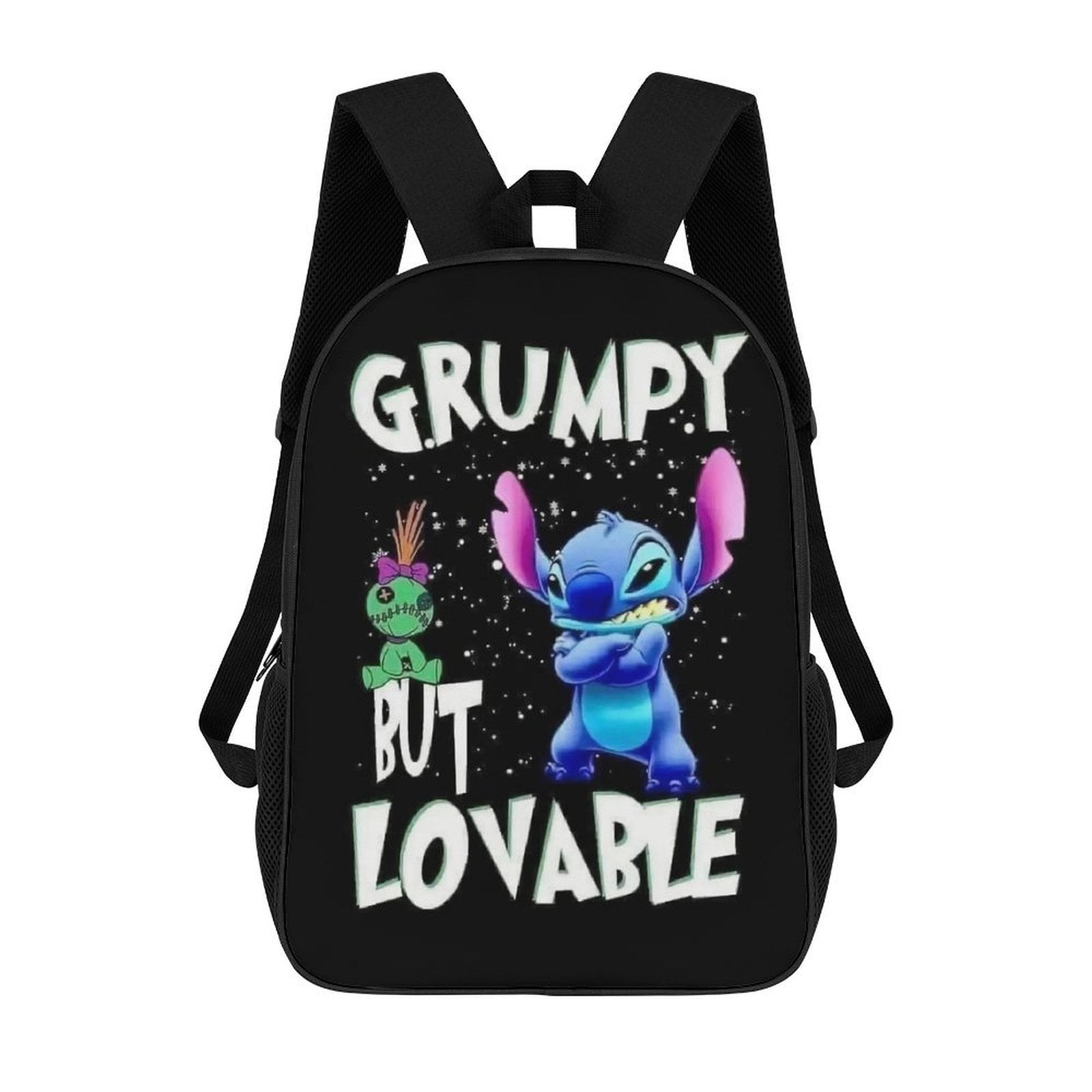 Stitch GRUMPY BUT LOVABLE Laptop Backpack,Travel Backpack For Men Women,17 Inch Lightweight ...