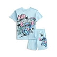 Stitch Girls Rhinestones Graffiti Graphic Boyfriend Tee with ...