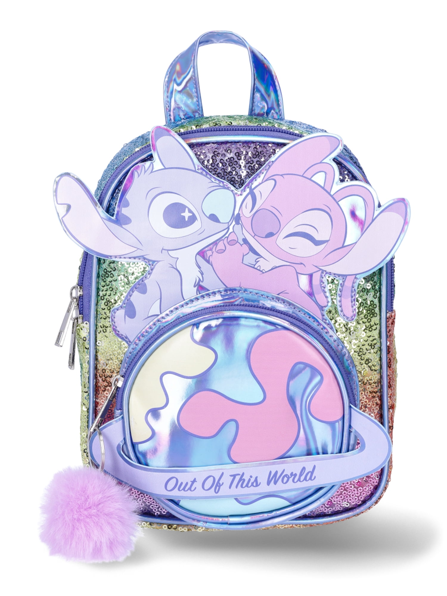 Lilo & Stitch Female Polyester Mini Backpack, Purple - Walmart Business ...