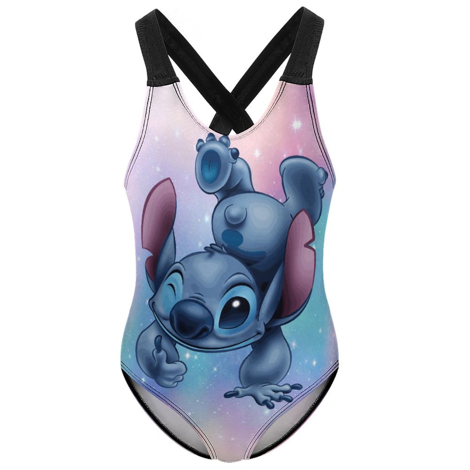 Stitch Girls One-piece Swimsuit Beach Pool Kids Swimwear Bathing Suit ...