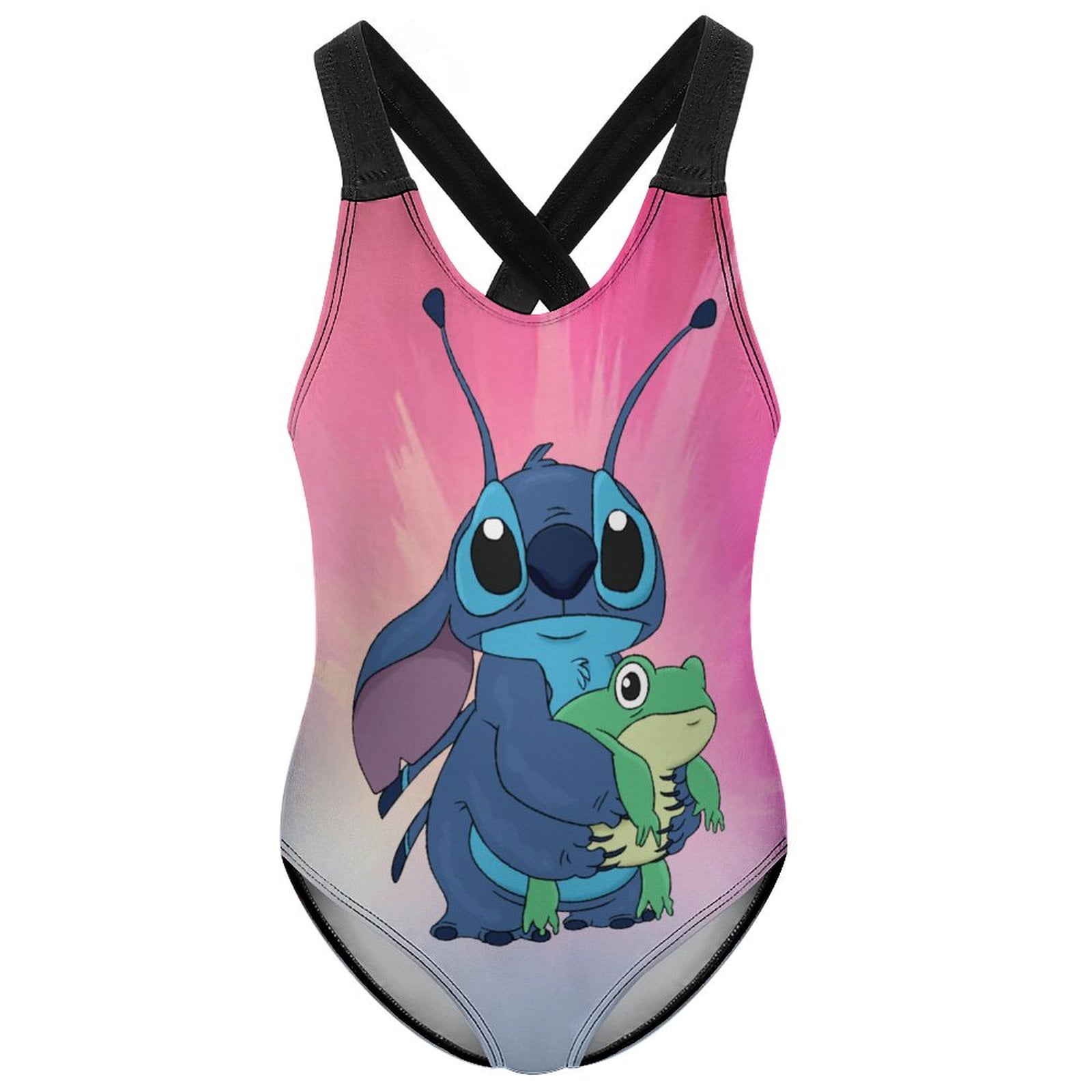 Stitch Girls One-piece Swimsuit Beach Pool Kids Swimwear Bathing Suit 9 ...