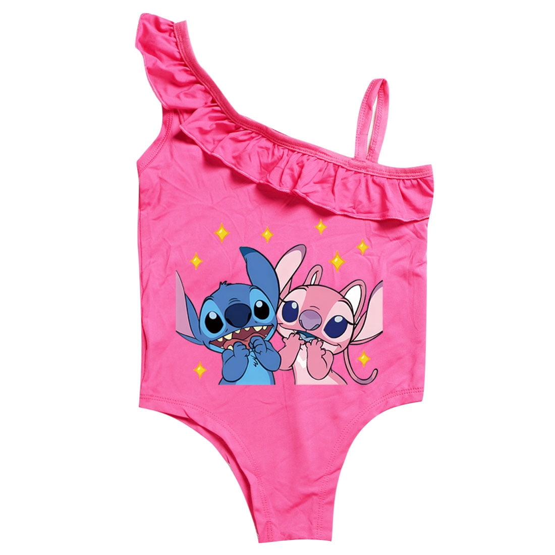 Stitch Girls Swimsuit Quick Dry One Piece Bathing Suit Cute Cartoon ...