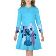 Disney’s Stitch Girls’ Play Dress with Short Sleeves, 2-Pack, Sizes 4 ...