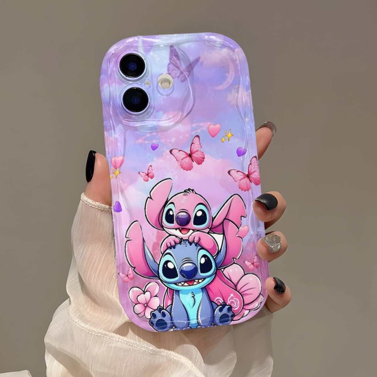 Stitch Glossy Phone Case Fashion Protective Cartoon Cover for iPhone 16 ...