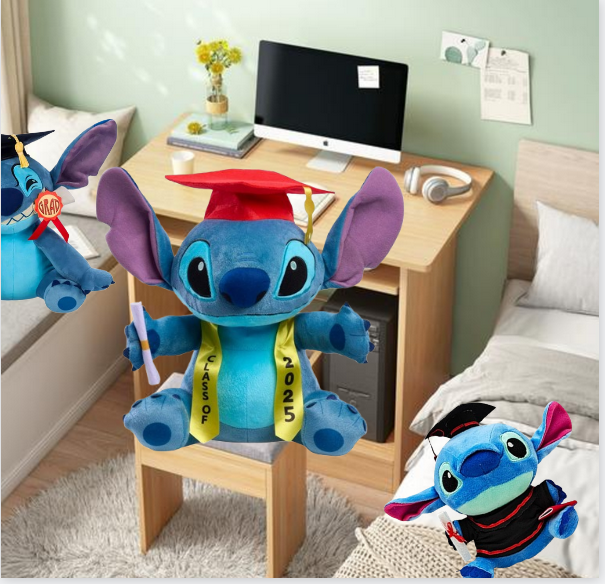 Stitch Graduation Plush 2025, Stitch Class of 2025 Graduation 12 Inch ...