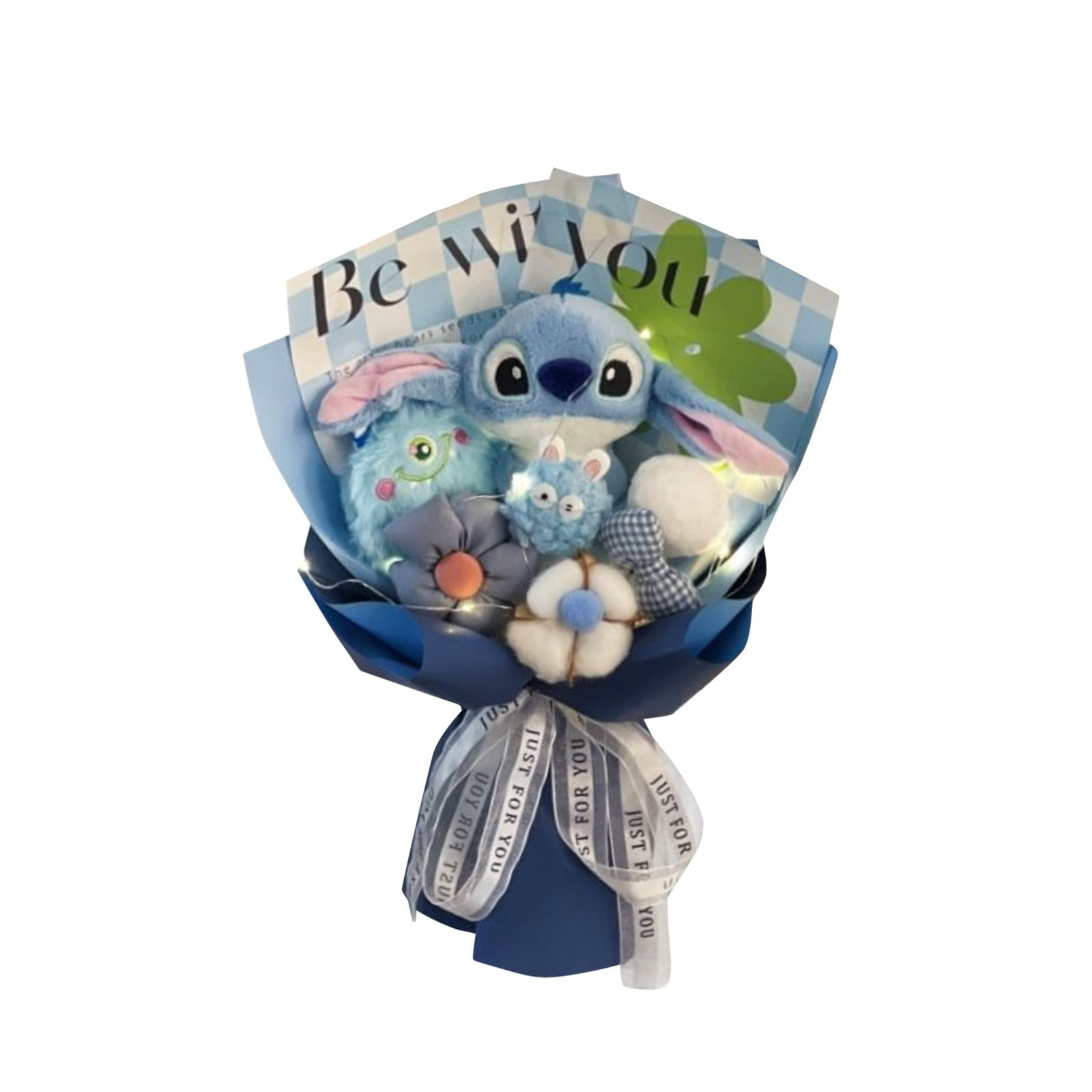 Stitch Graduation Plush Bouquet – Super Adorable Animal Cartoon Plush ...