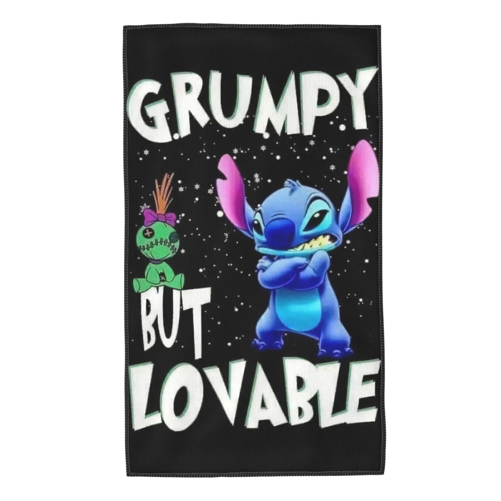 Stitch Grumpy But Lovable Towels,Towels for Bathroom,Hand Towels ...