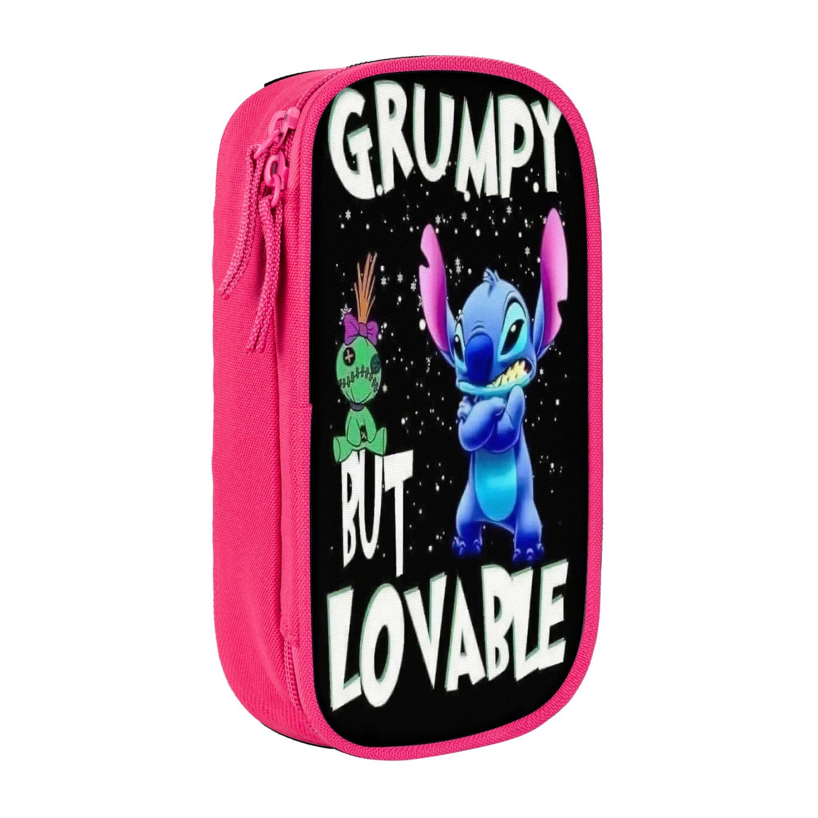 Stitch Grumpy But Lovable Pencil Case,Big Capacity Pencil Pouch ...