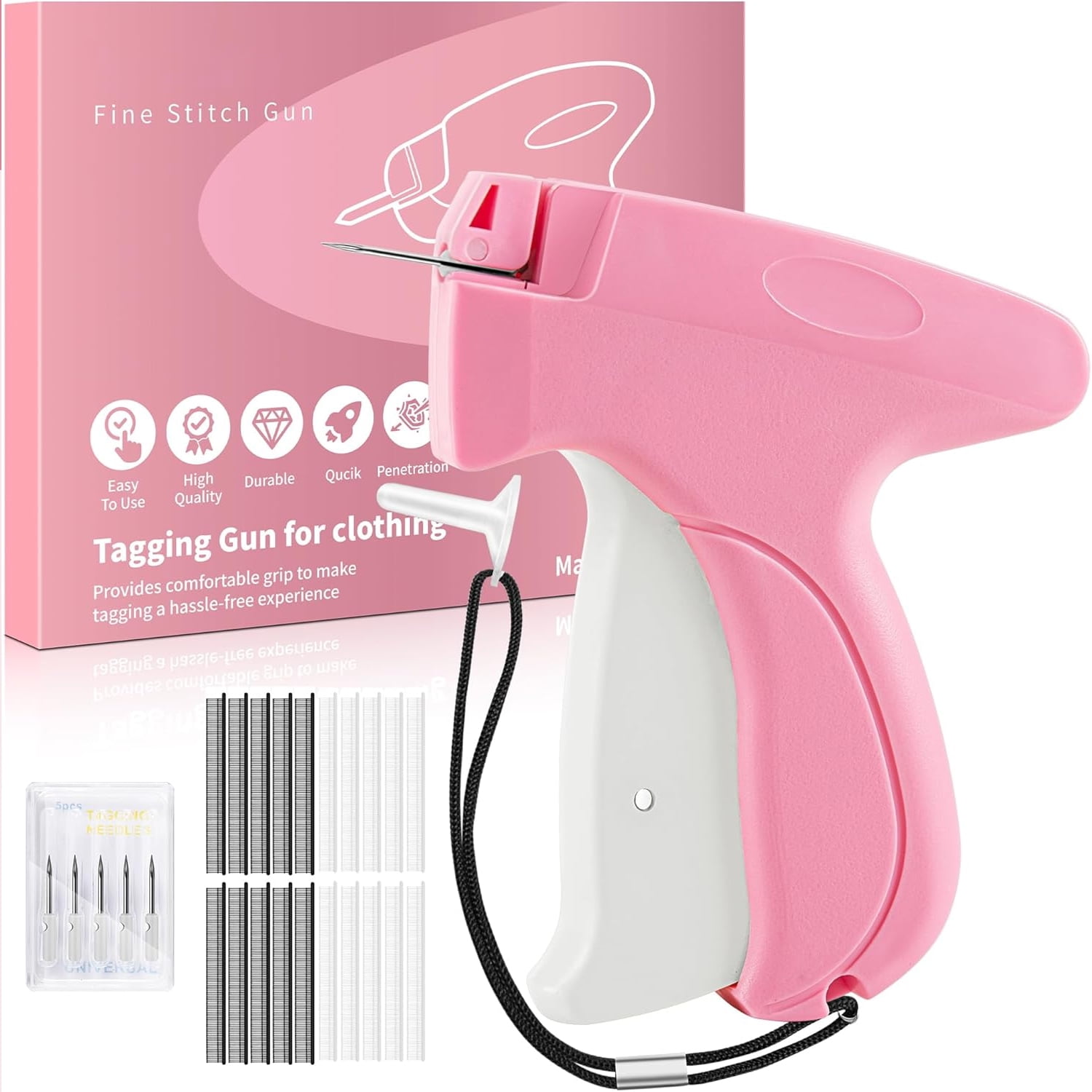 Stitch Gun for Clothes - Handheld Stitch Tag Gun Quick Clothing Fixer ...