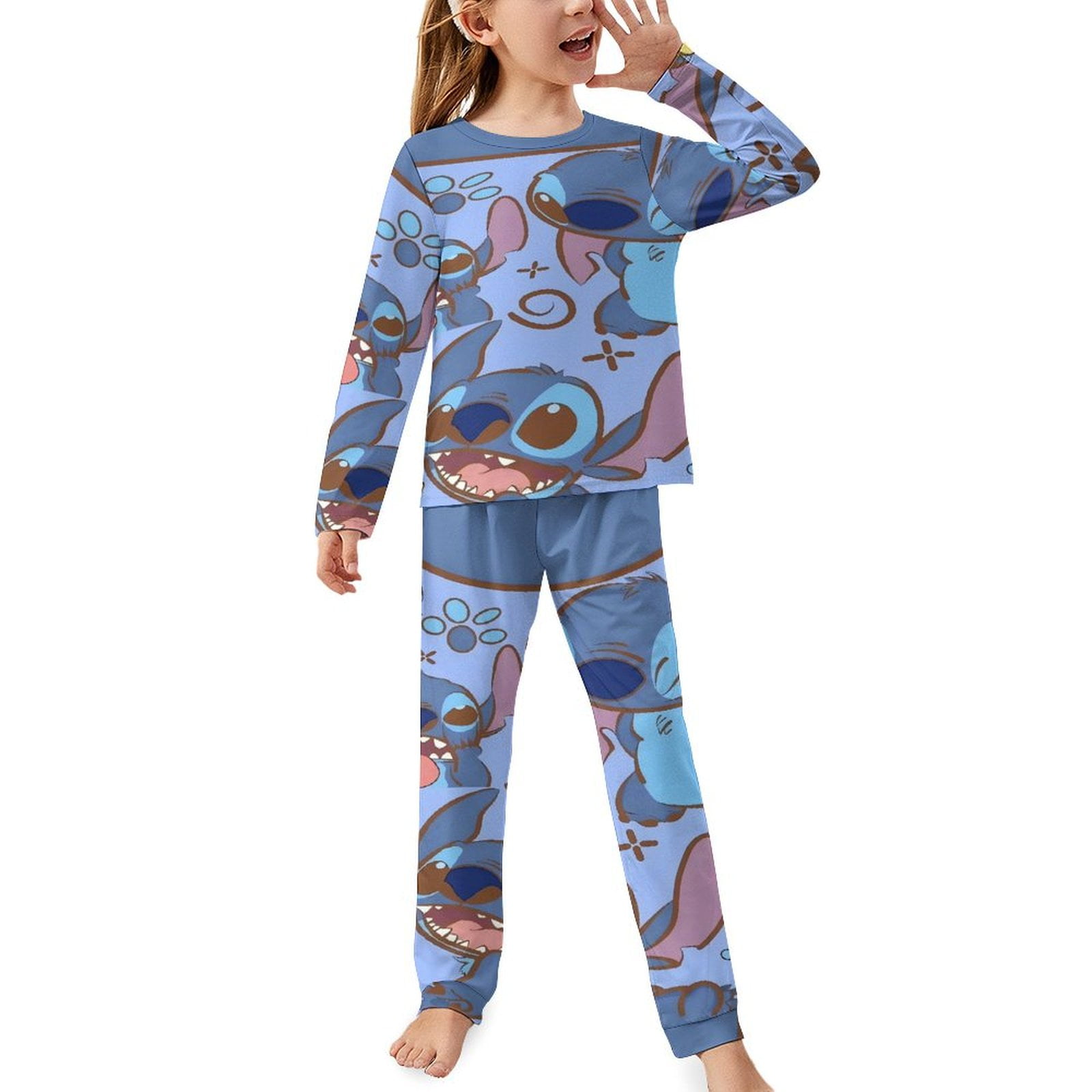 Stitch Halloween Pajamas Set for Gils Kids Cute PJ Sets Stitch ...