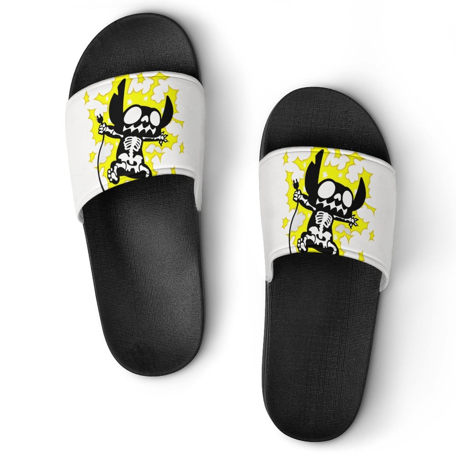 Stitch Halloween Skeleton Slippers for Men and Women,Beach Sandals ...