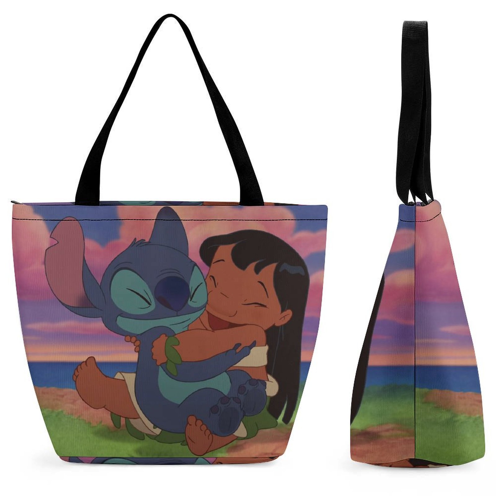Stitch Handbag Anime Zipper Shopping Bag Stitch Merch - Walmart.com