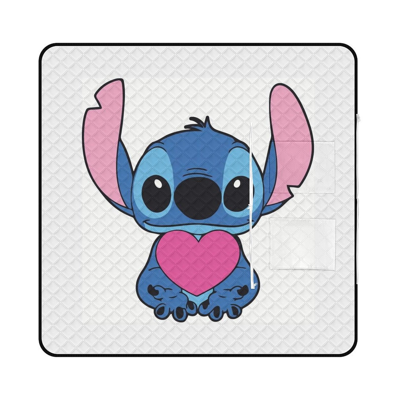 Stitch Holding A Heart Picnic Blanket Outdoor Extra Large Picnic Mat 59 ...