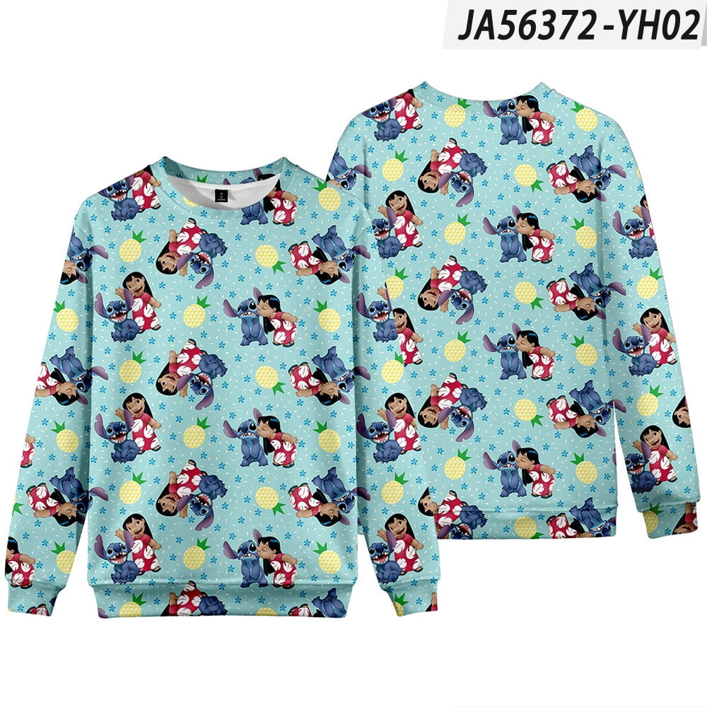 Stitch Hoodie Anime Pattern 3D Print Hooded Sweatshirt - Walmart.com