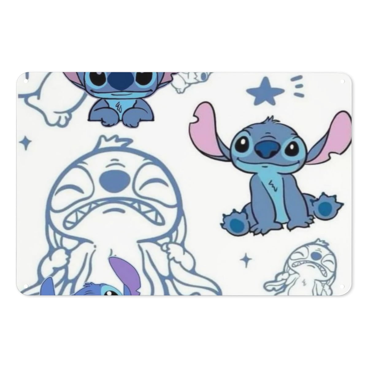 Stitch Horizontal Metal Wall Art - Multi-Size for Home Decor - Walmart.com