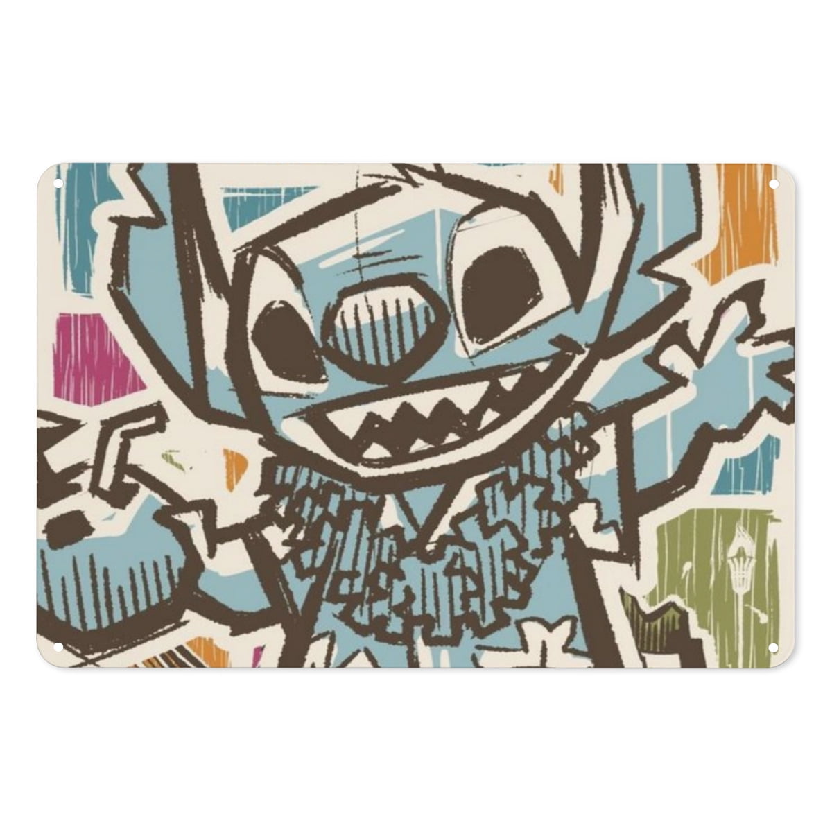 Stitch Horizontal Metal Wall Art - Multi-Size for Home Decor - Walmart.com