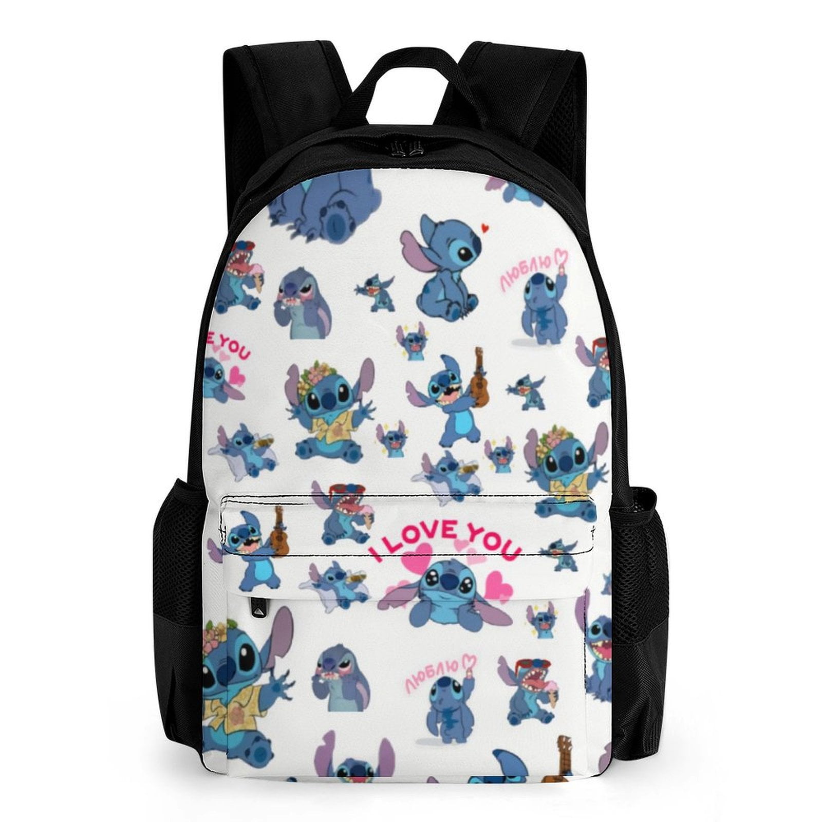 Stitch I Love You1 Laptop Backpack With Pockets Large Capacity Casual ...