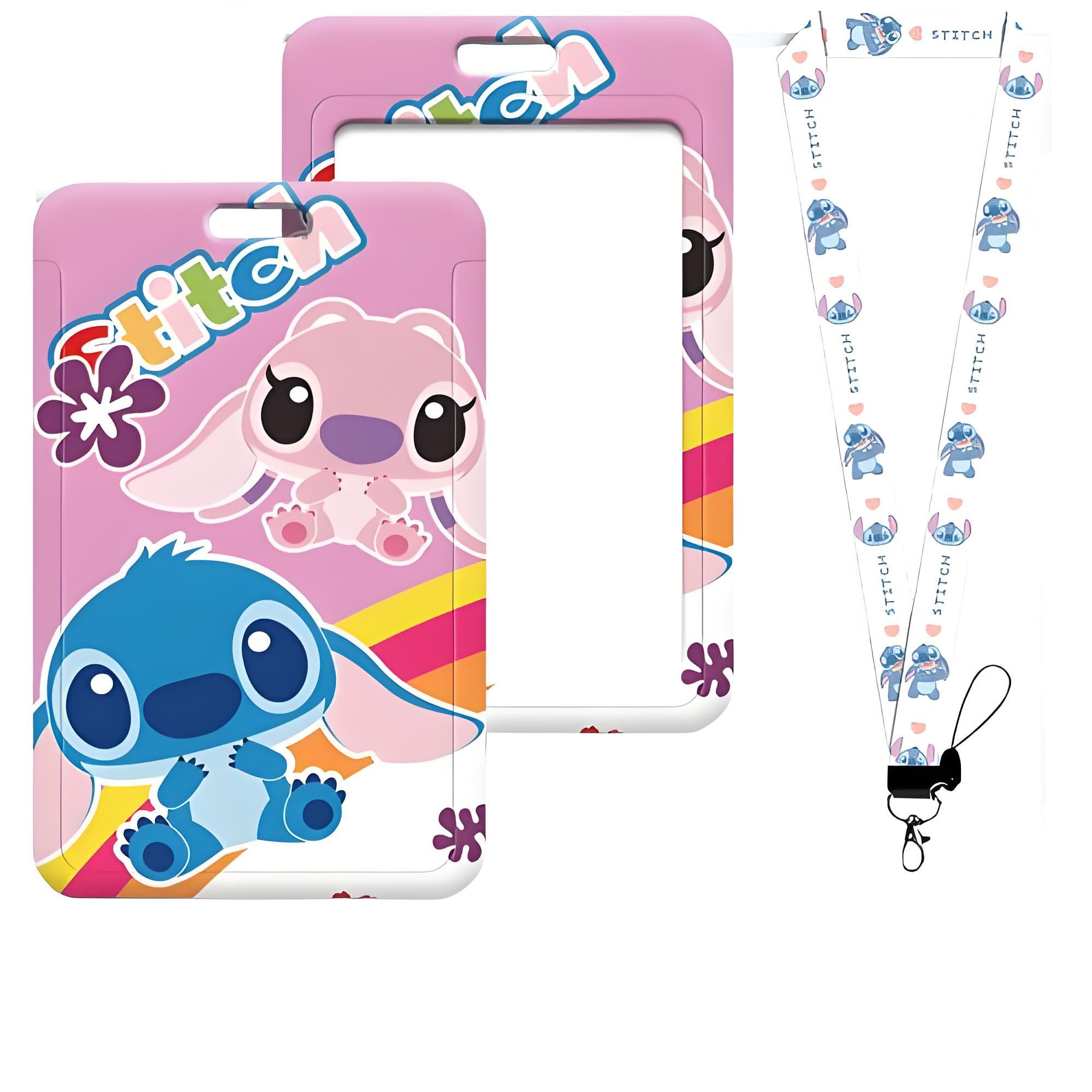 Stitch Id Badge Holder Lanyard, Badge Holder with Detachable Name Card ...