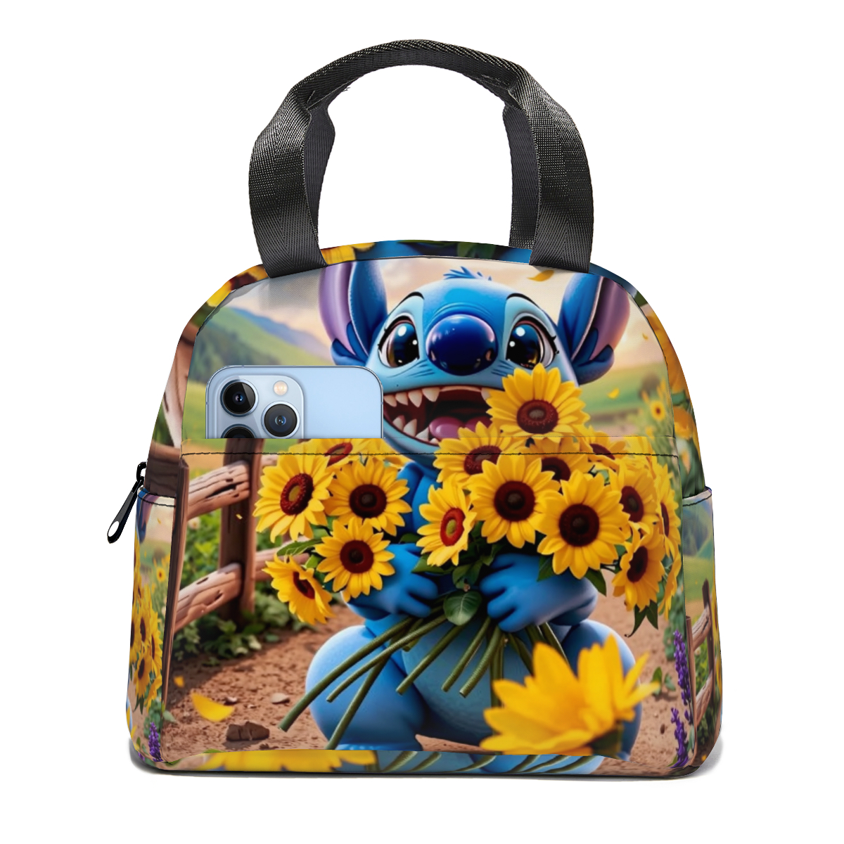 Stitch Insulated Lunch Box Unisex Reusable Lunch Box Portable Thermal ...