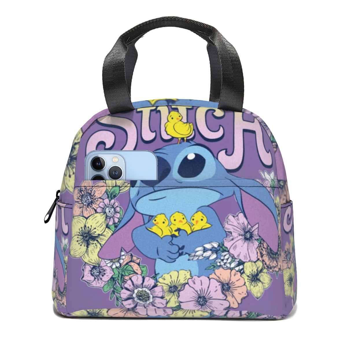 Stitch Insulated Lunch Box Unisex Reusable Lunch Box Portable Thermal ...