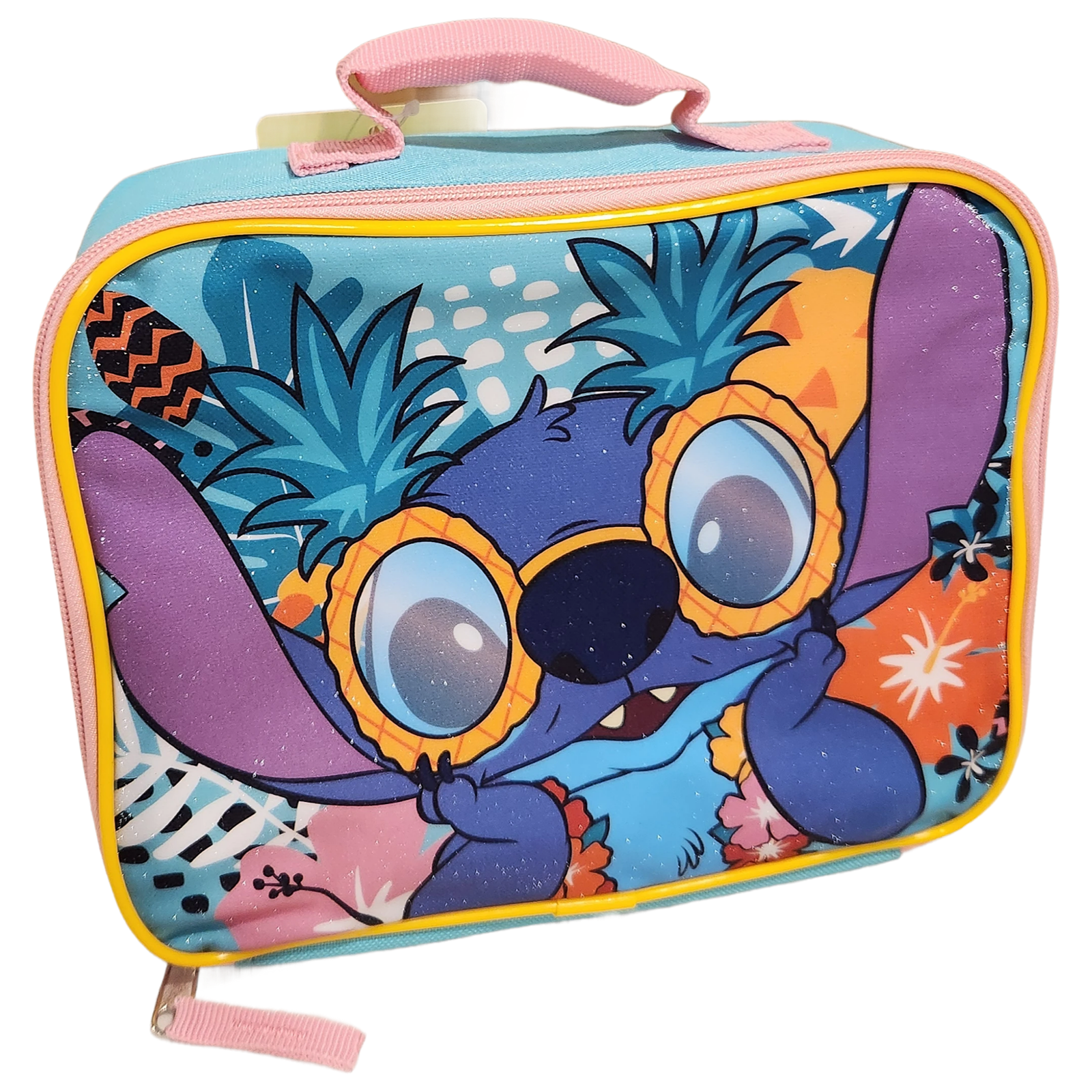 Bioworld Stitch Insulated Lunch Bag, Food Safe Lining, Zipper Closure ...