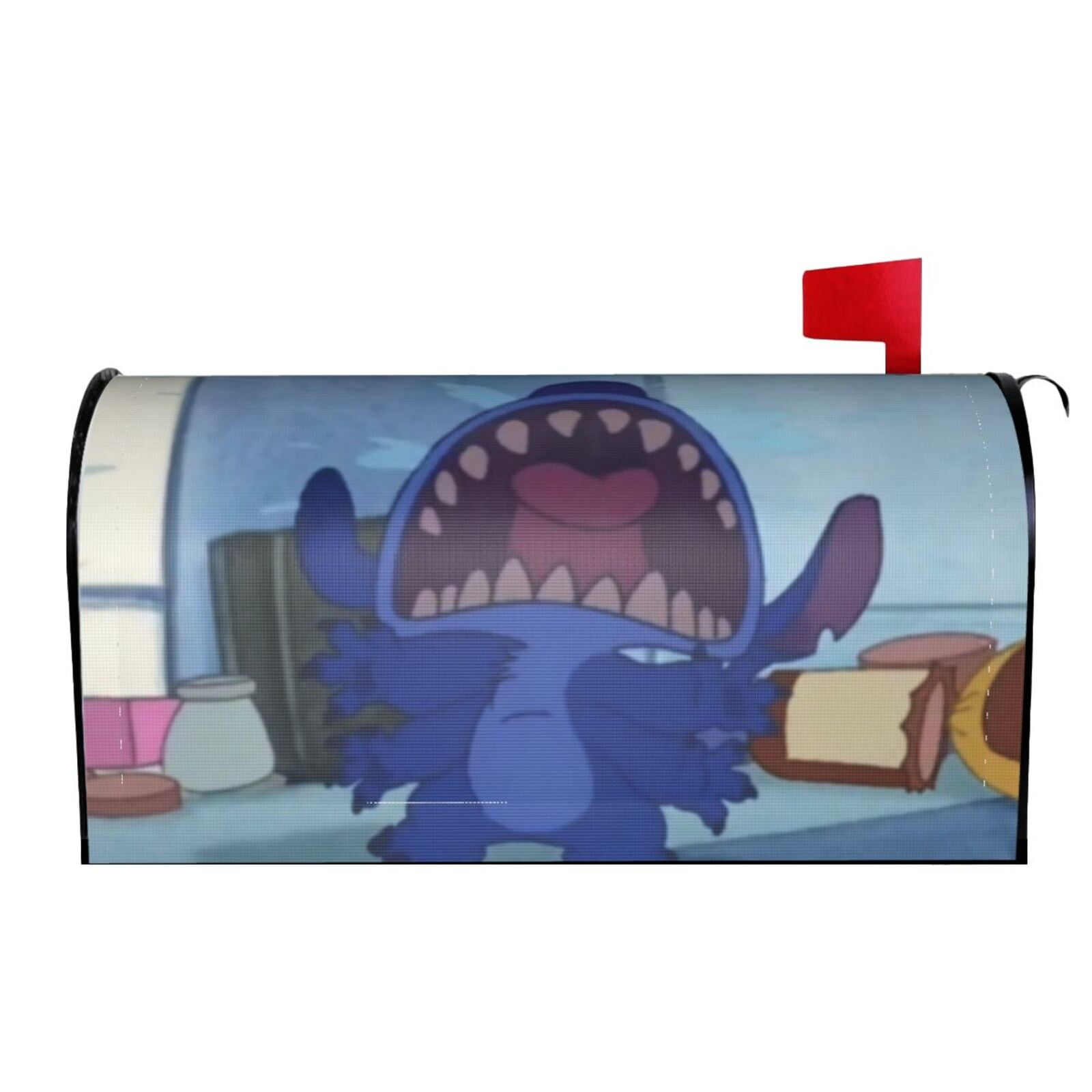Stitch Is Crying Cartoon Character Mailbox Cover Magnetic Standard Size ...