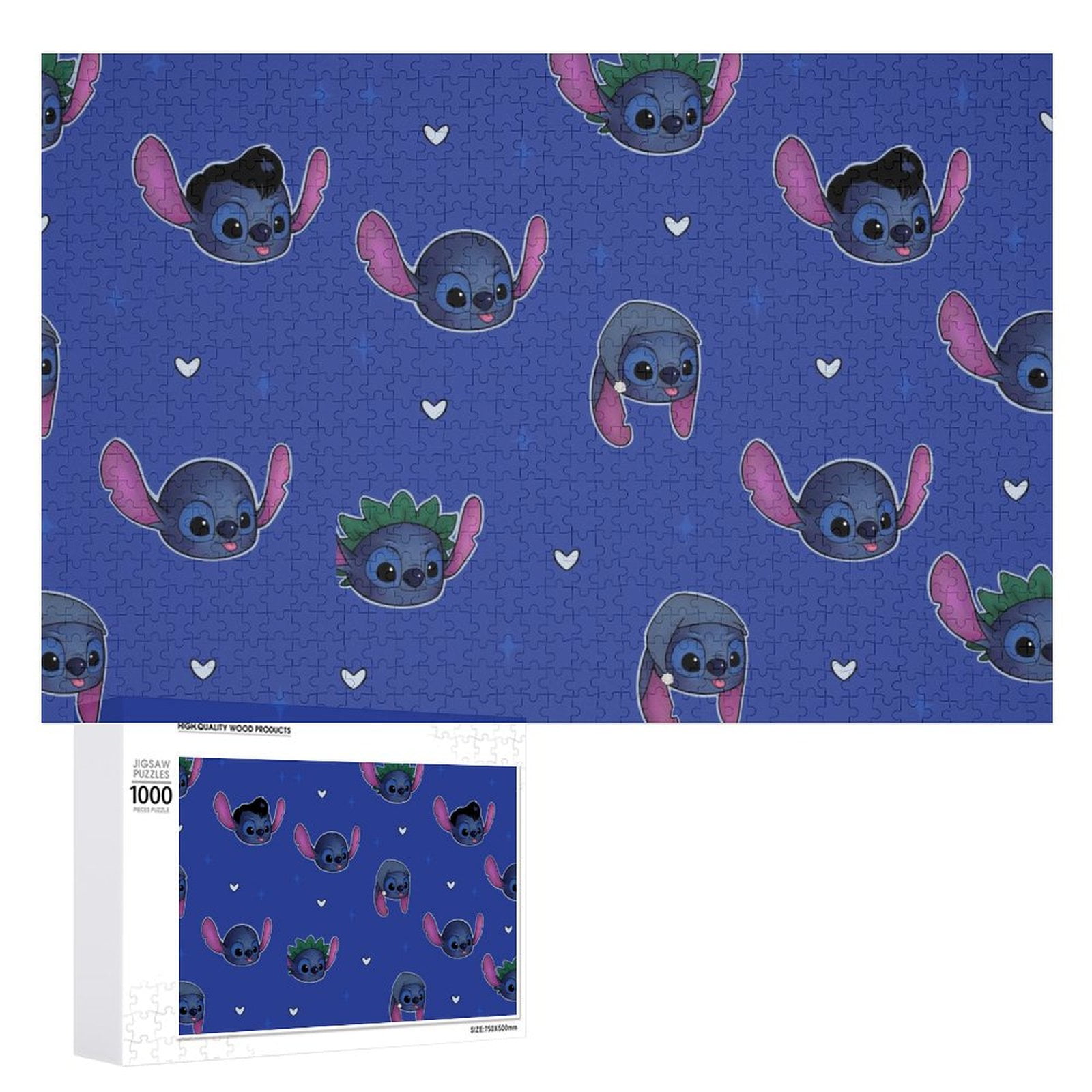 Stitch Jigsaw Puzzles 1000 Pieces Cartoons Puzzle Cartoon Painting ...