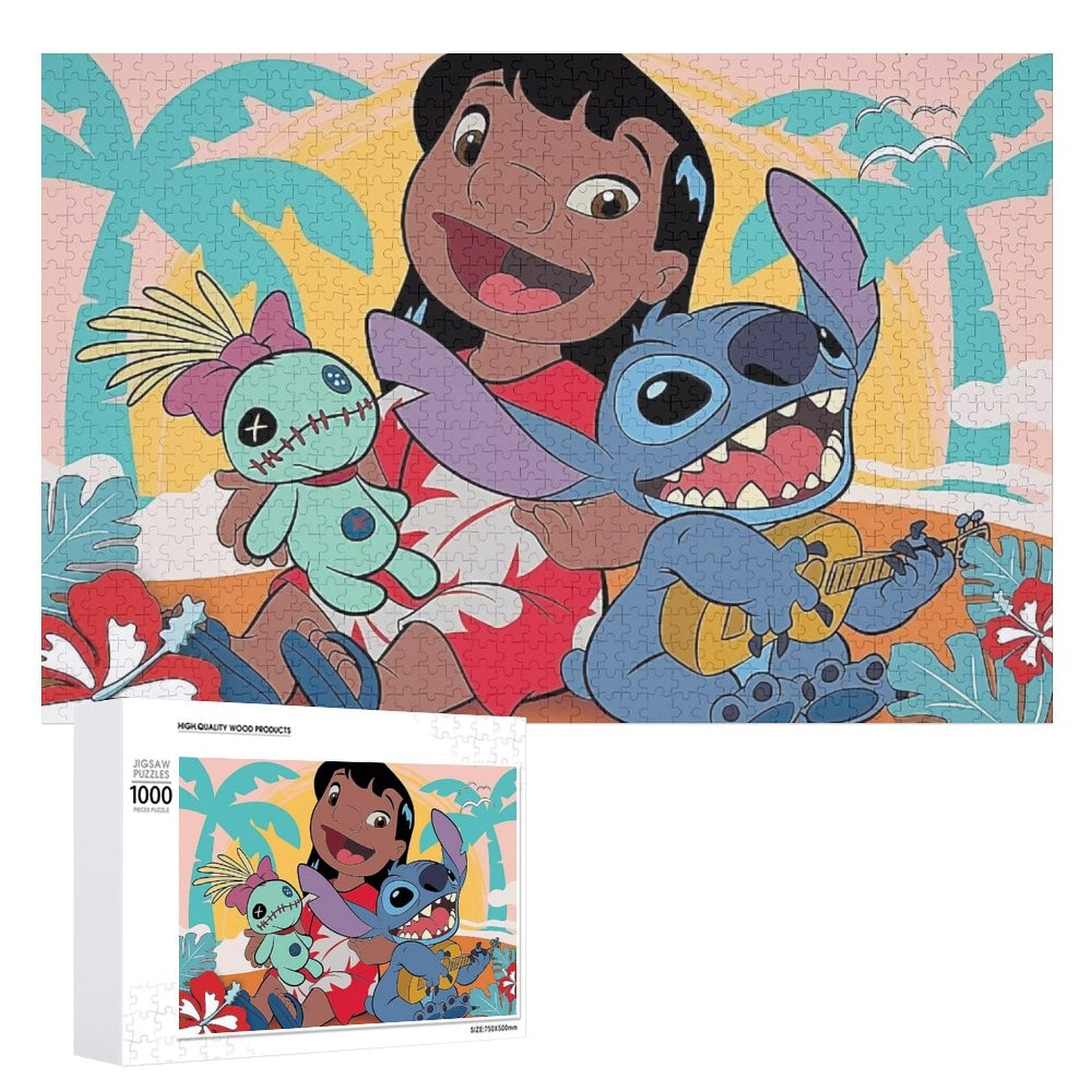 Stitch Jigsaw Puzzles Home Decors Family Challenge Toy developmental ...