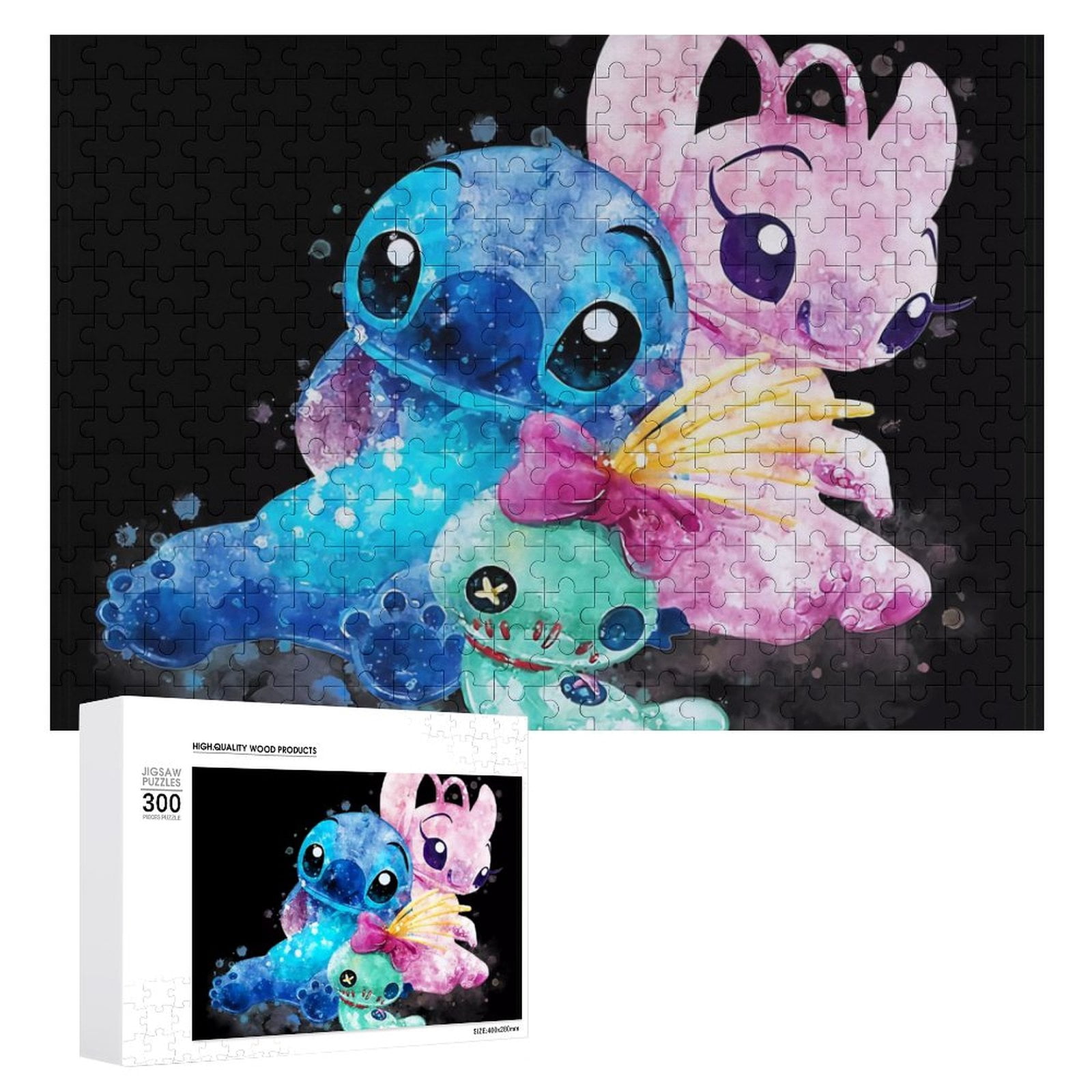 Stitch Jigsaw Puzzles Home Decors Family Challenge Toy developmental ...