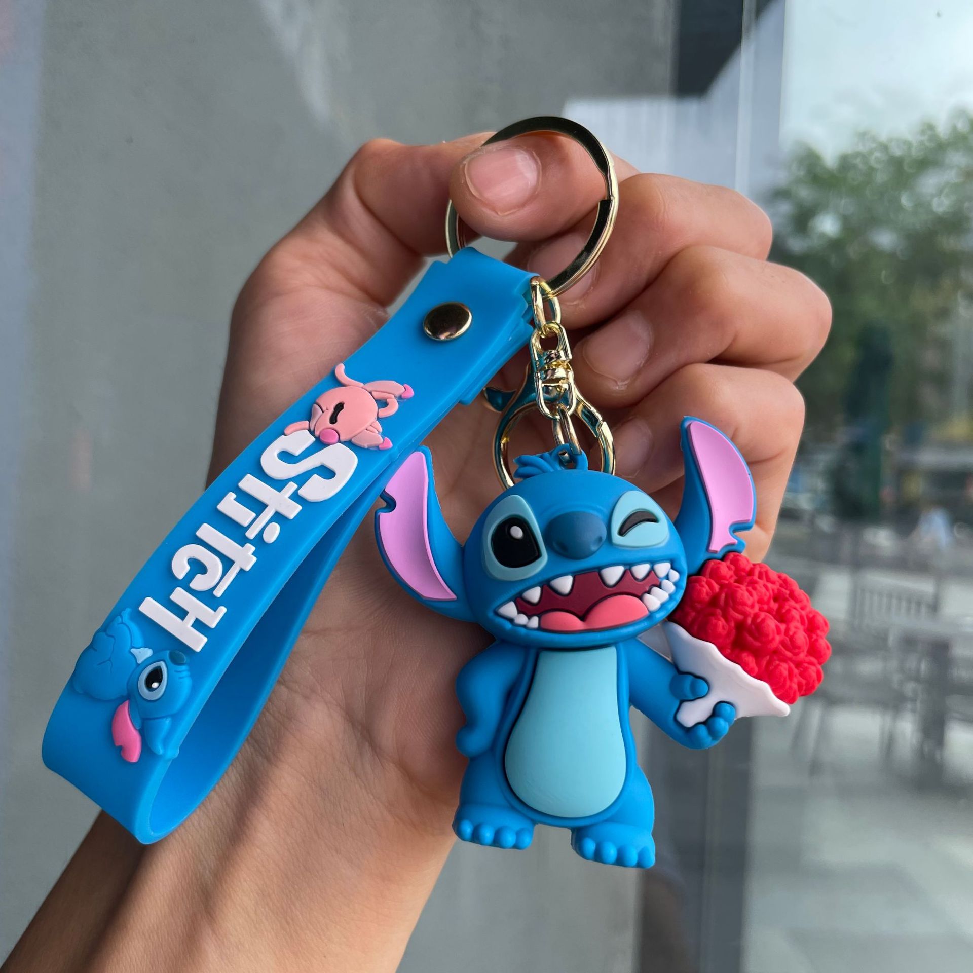 Stitch Keychain Drag Stitch Doll Pendant Car Key Chain - Walmart.com