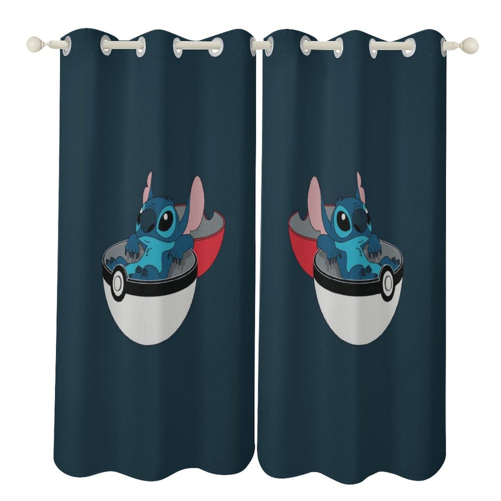 Stitch Kids Curtains 52 X 72 Inch,Cartoon Blackout Curtains,Daycare ...