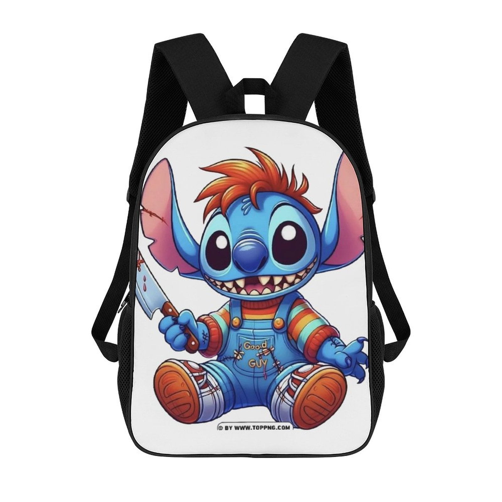 Stitch Killer Cute Good Guy Teenage Backpack Middle Students Bookbag ...