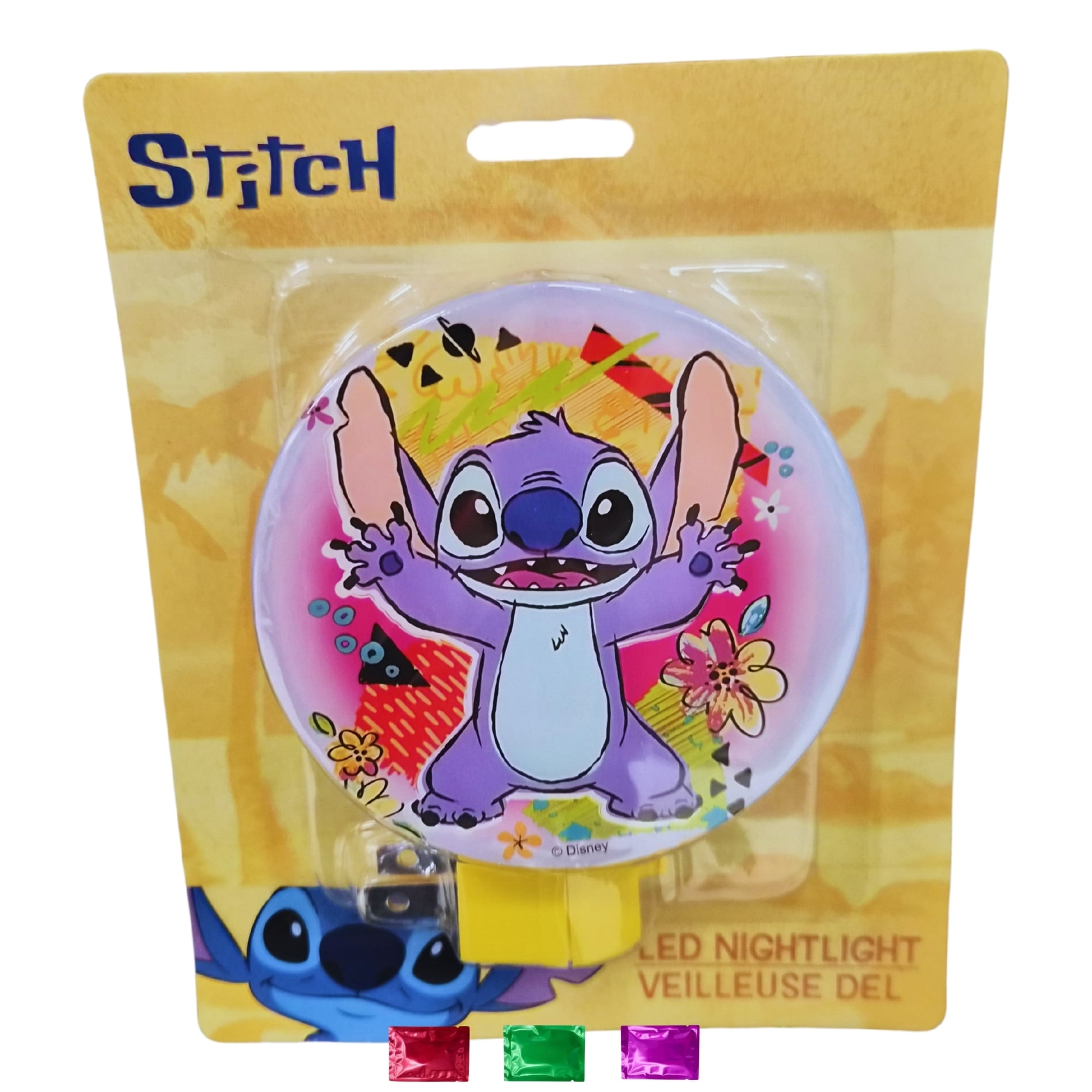 Stitch LED Night Light Plug Into Wall for Bedroom Hallway Bathroom ...