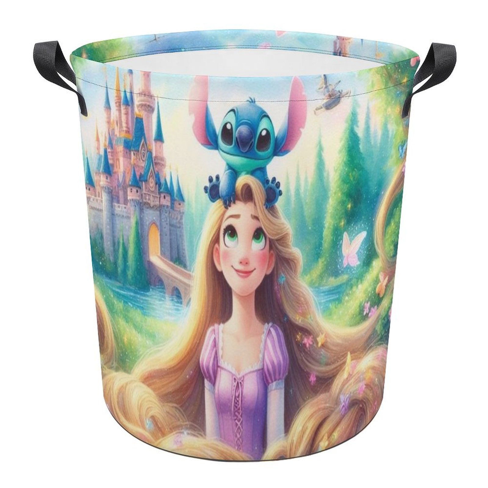 Stitch Laundry Basket Canvas Fabric Collapsible Organizer Basket for ...