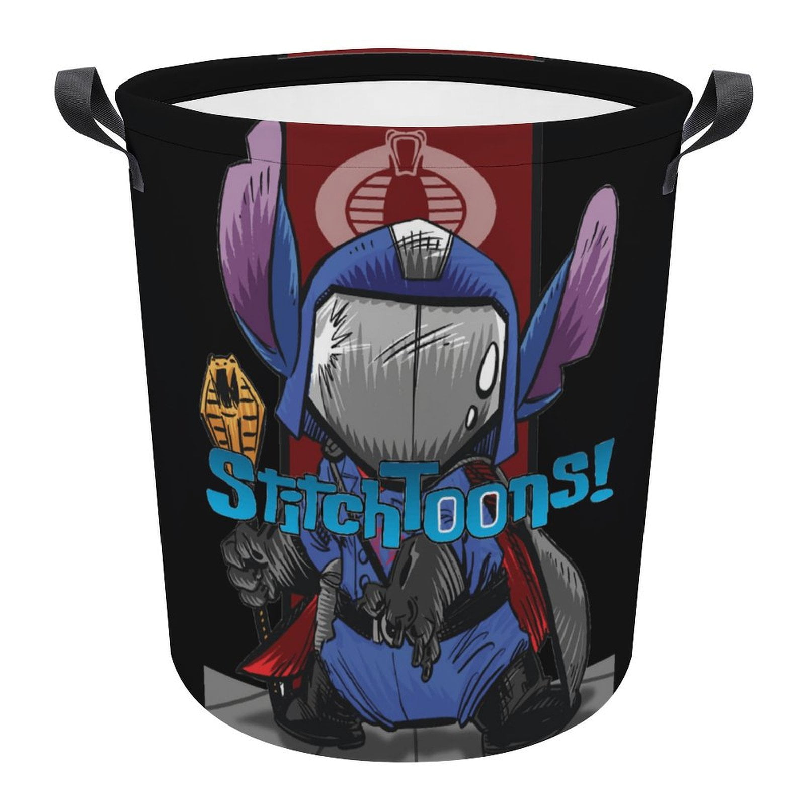 Stitch Laundry basket with handles Laundry basket Foldable dirty ...