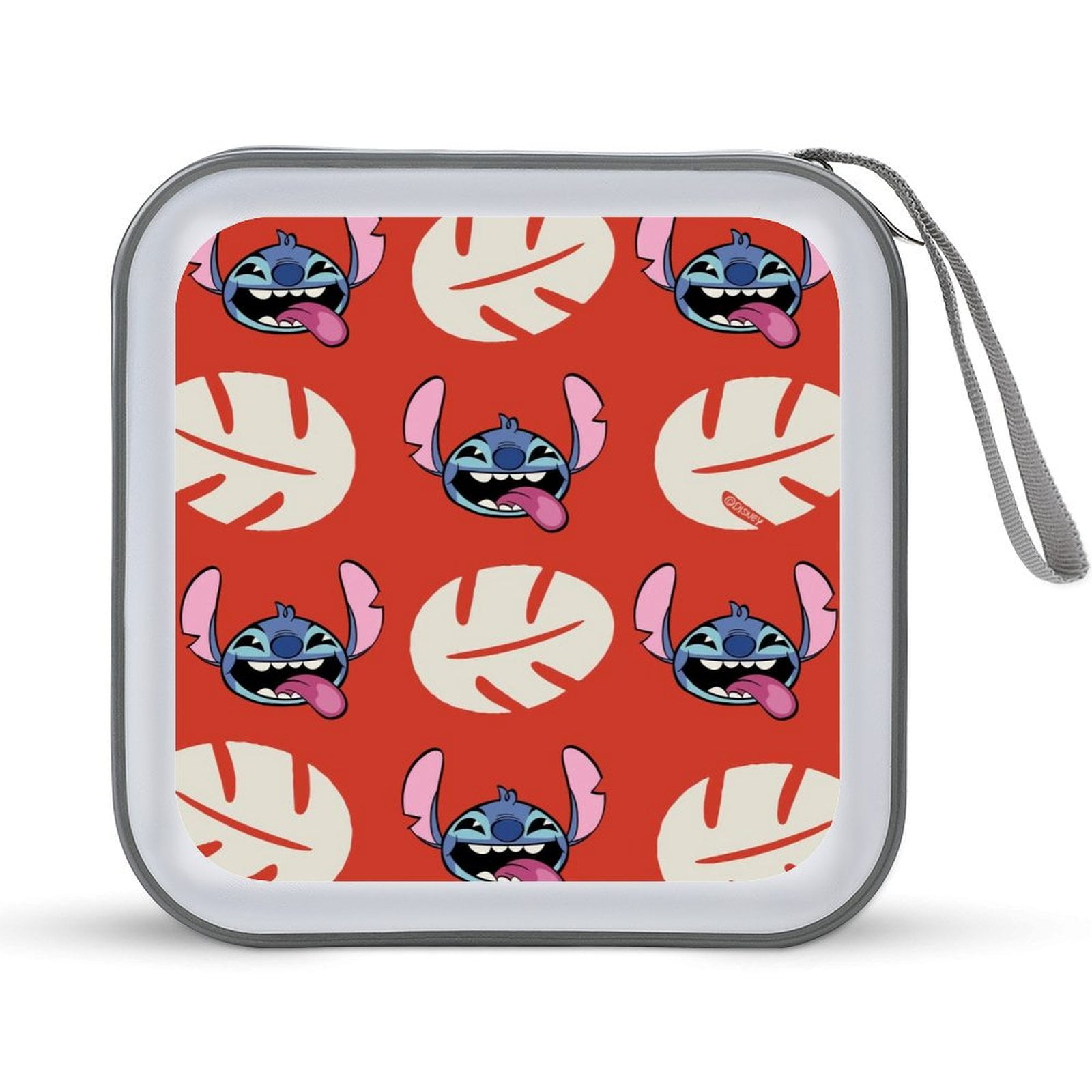Stitch Leaf CD Case, 40 Capacity VCD/DVD Case Holders Wallet Hard ...