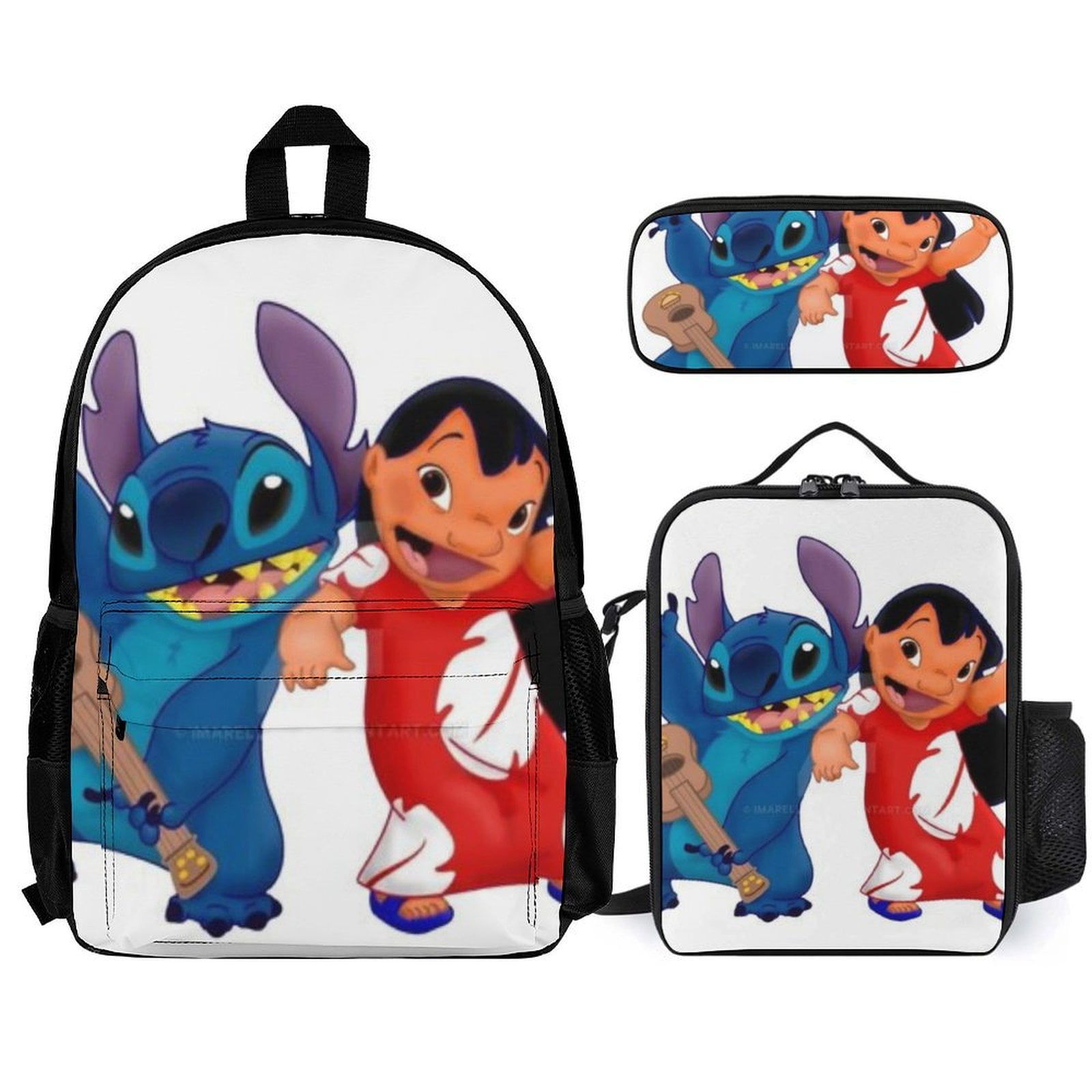Stitch & Lilo Backpack Set Lightweight Backpack Book Bag Backpack 3pcs ...