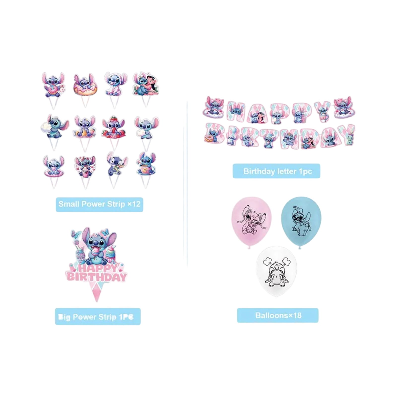 Stitch Lilo And Stitch Birthday Decorations Tag Theme Birthday Party ...
