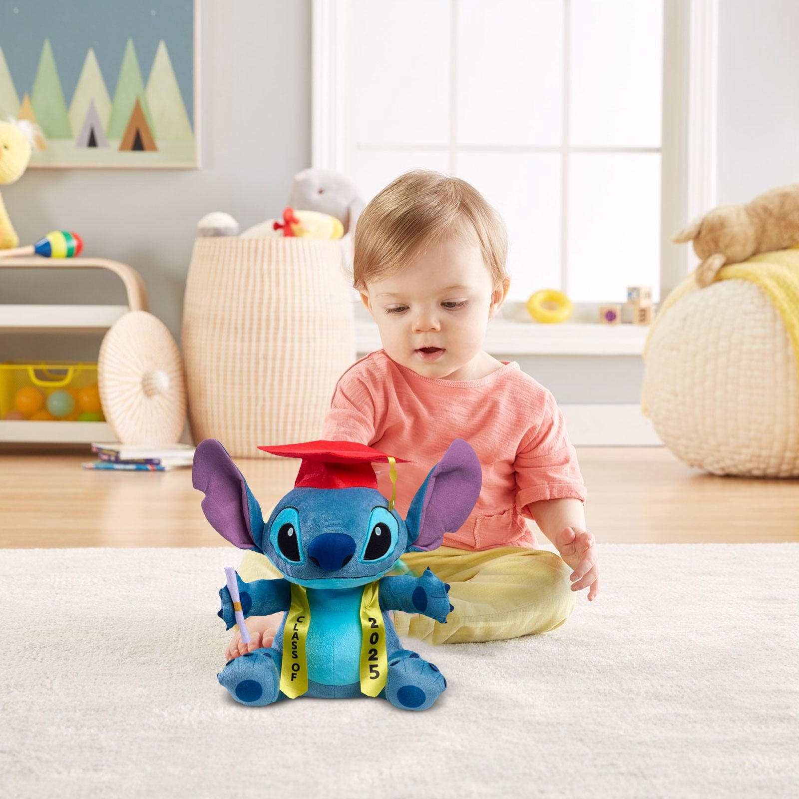 Stitch (Lilo & Stitch) Graduation Plush Toy - Premium Soft Short Plush ...