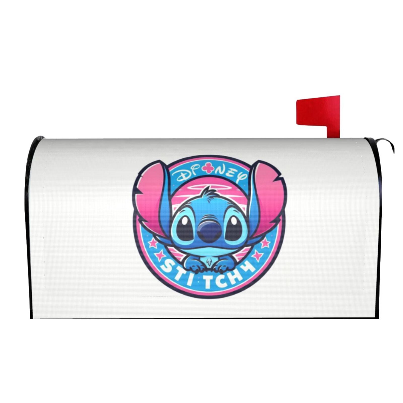 Stitch Logo Cartoon Character Mailbox Cover Magnetic Standard Size ...